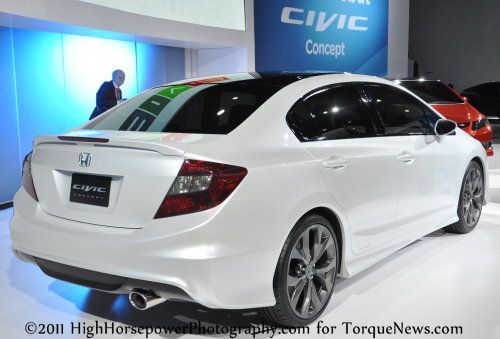 The Honda Civic Sedan Concept from the rear | Torque News